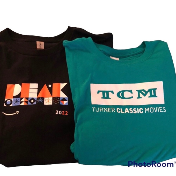 Tops | 2 Xl Tshirts Tcm Turner Classic Movies And Amazon Peak | Poshmark